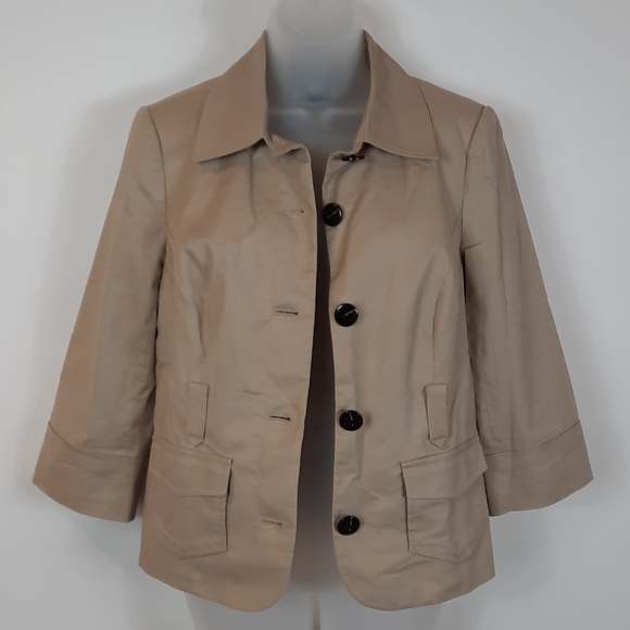 The Limited | Jackets & Coats | Khaki Lenin Jacket With Belt | Poshmark